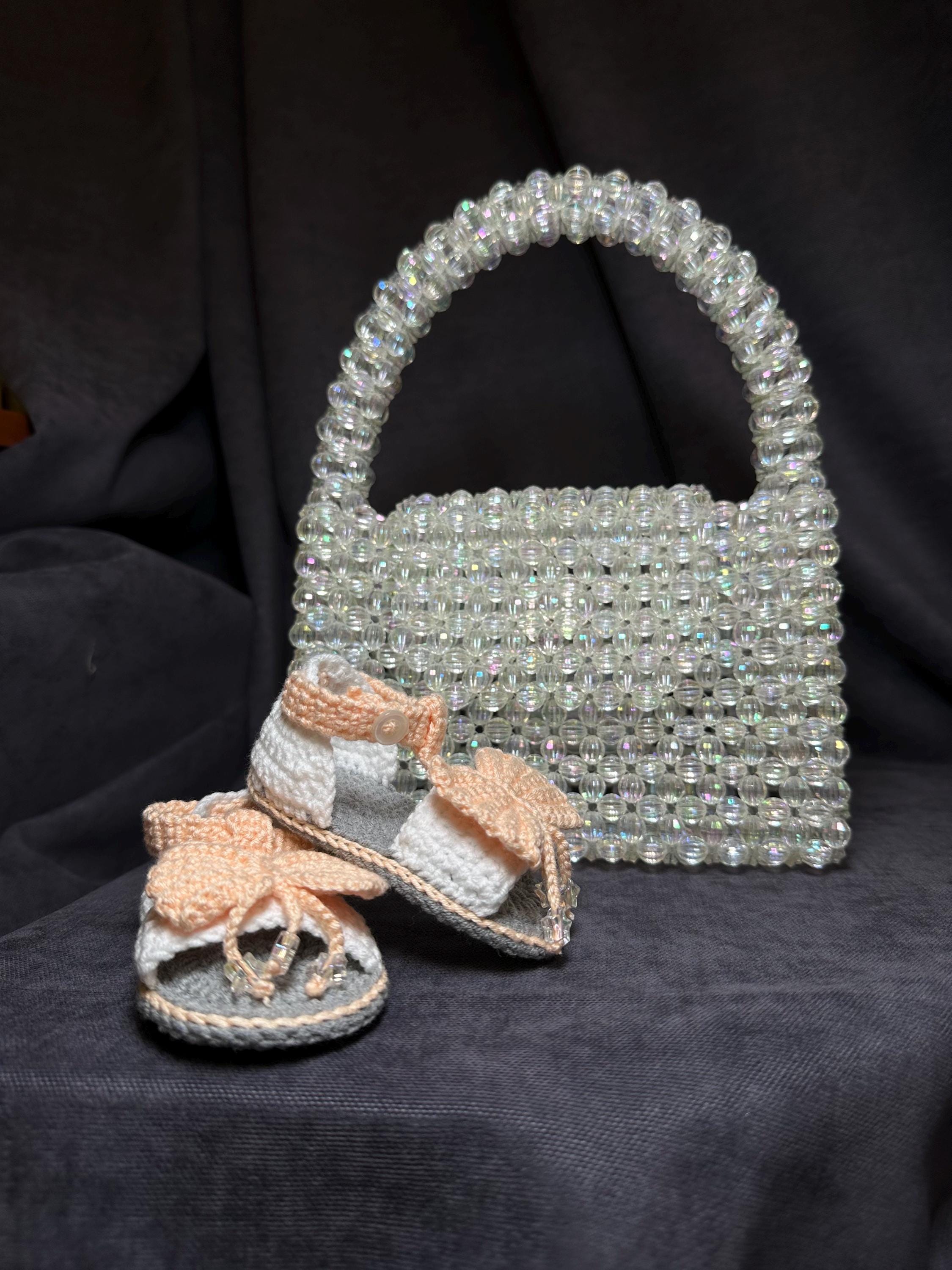 Knitted Sandals for a Girl - Etsy