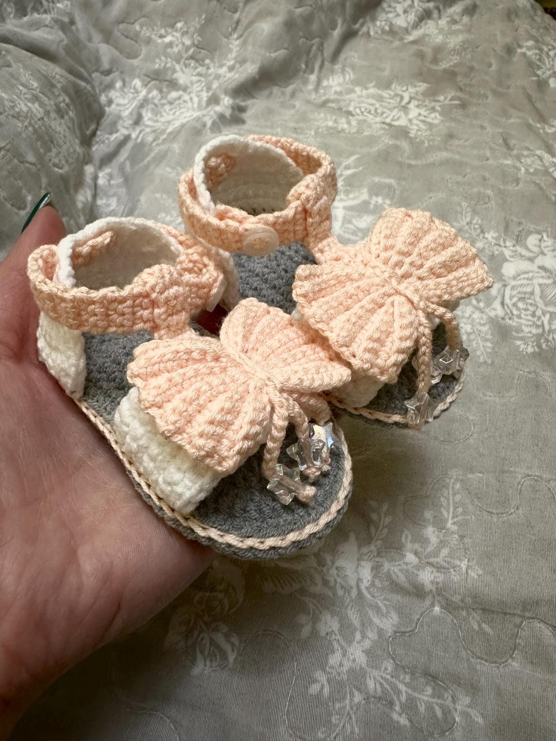Knitted Sandals for a Girl - Etsy