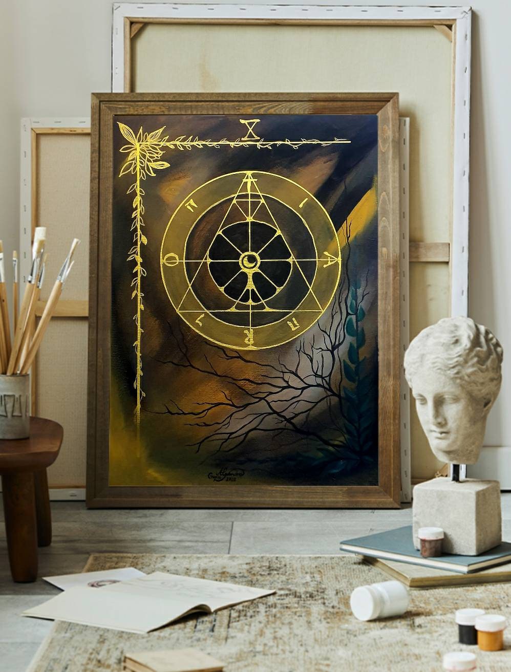 The Wheel of Fortune Original Surrealistic Artwork by Alexandra Guzu ...