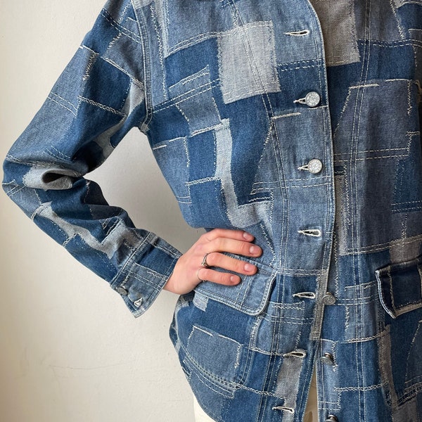Denim Patchwork - Etsy