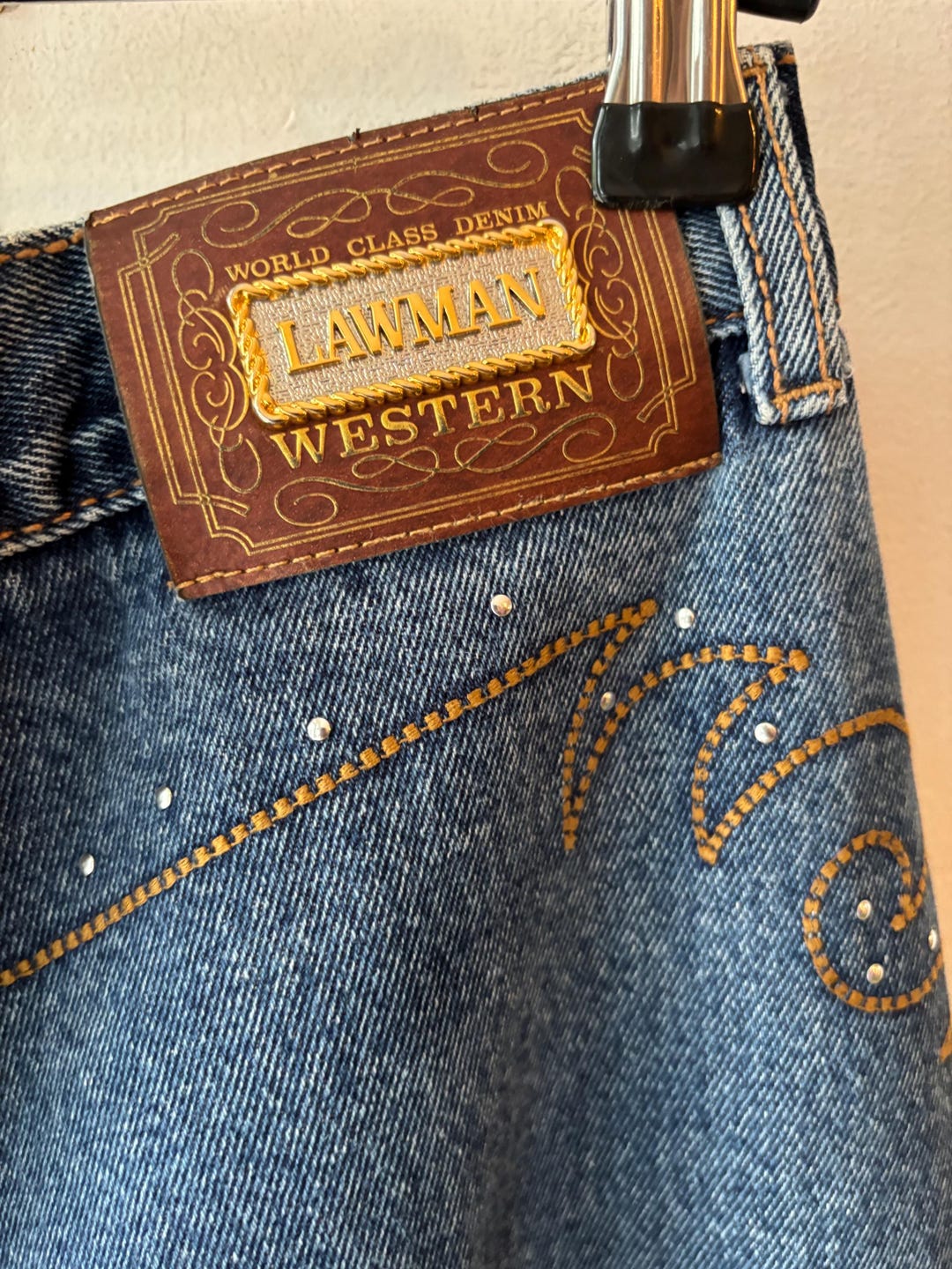 Vintage 80s Lawman Western Denim Jeans - Etsy