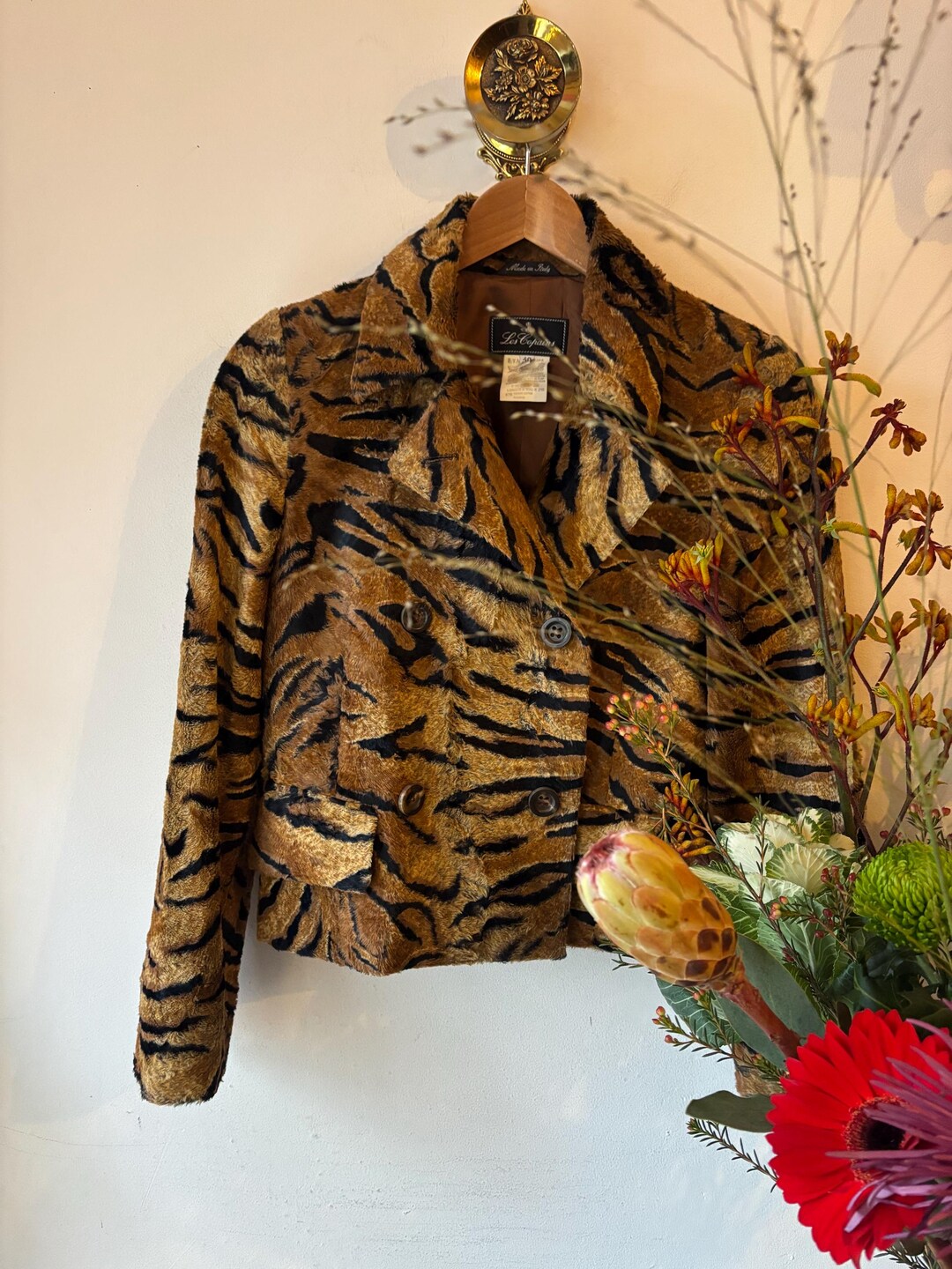 Vintage 80s Les Compains Animal Blazer - Etsy