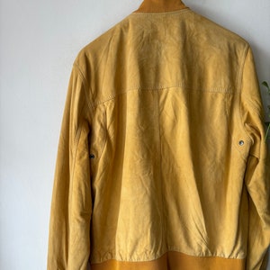 Vintage Yellow Suede Hugo Boss Jacket - Etsy