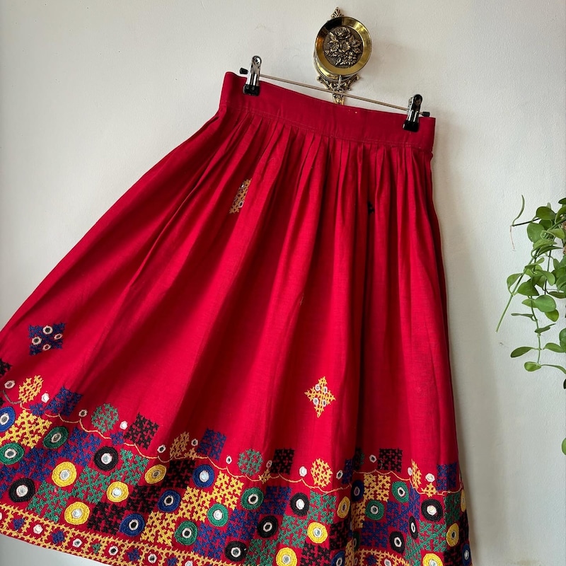 Embroidered Skirt - Etsy