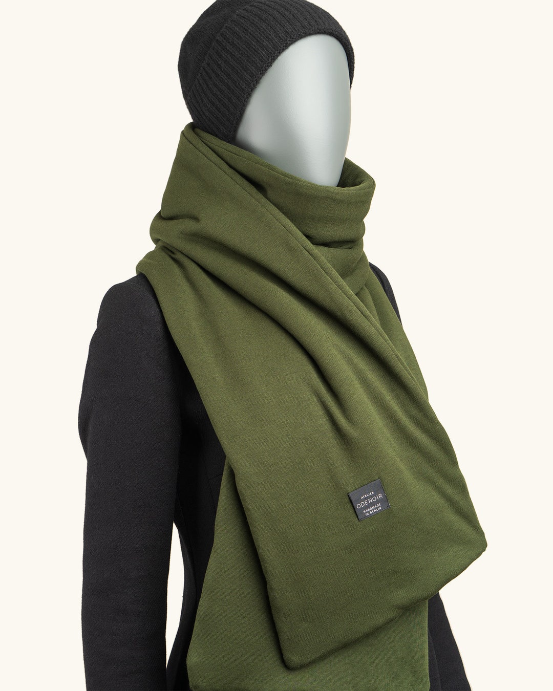 Unisex Thermal Scarf Green Thermal Vegan Scarf Scarfs Made - Etsy