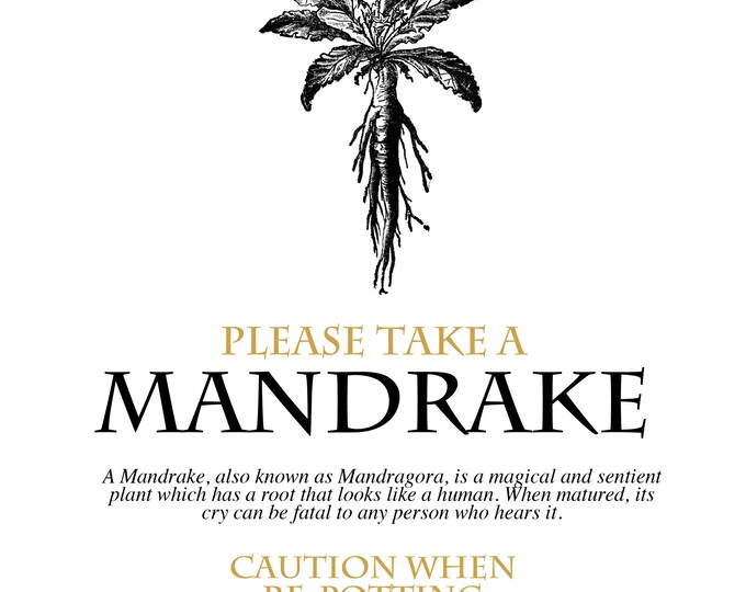 Mandrake DIY Printable Instant Download - Etsy