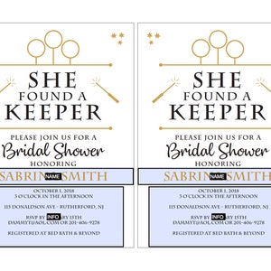 Magical Bridal Shower DIY Printable Invitation Instant - Etsy