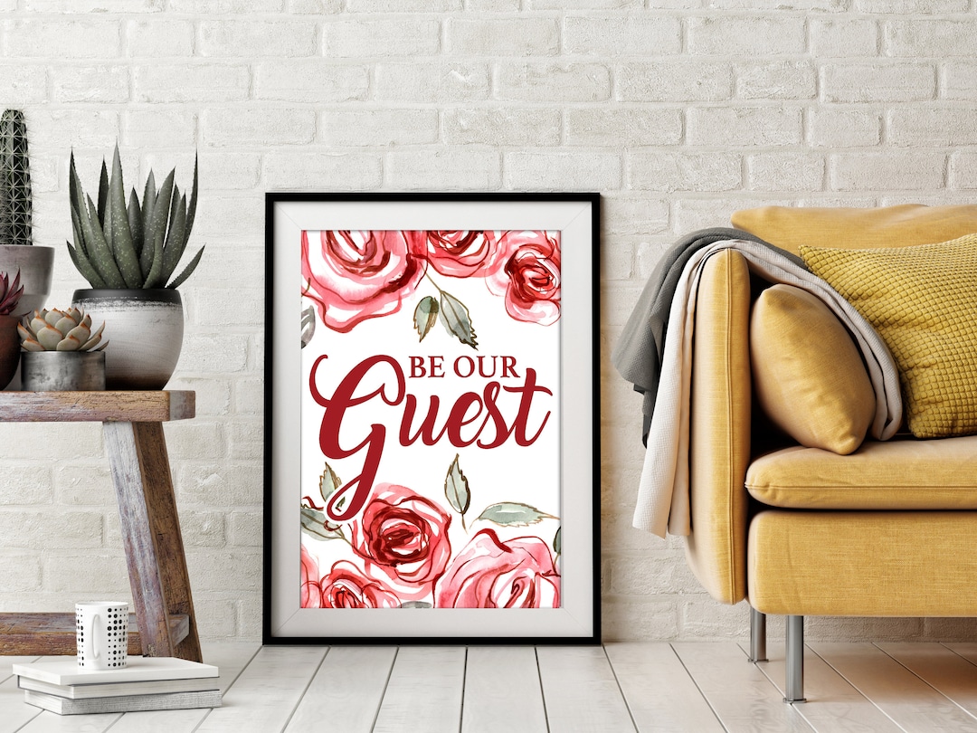 Be Our Guest Printable Sign Instant Download 8x10 - Etsy Singapore