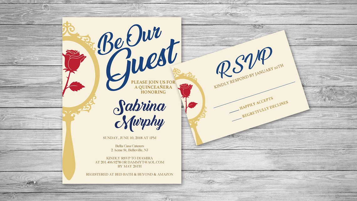 Princess Quinceanera DIY Printable Invitation Instant | Etsy