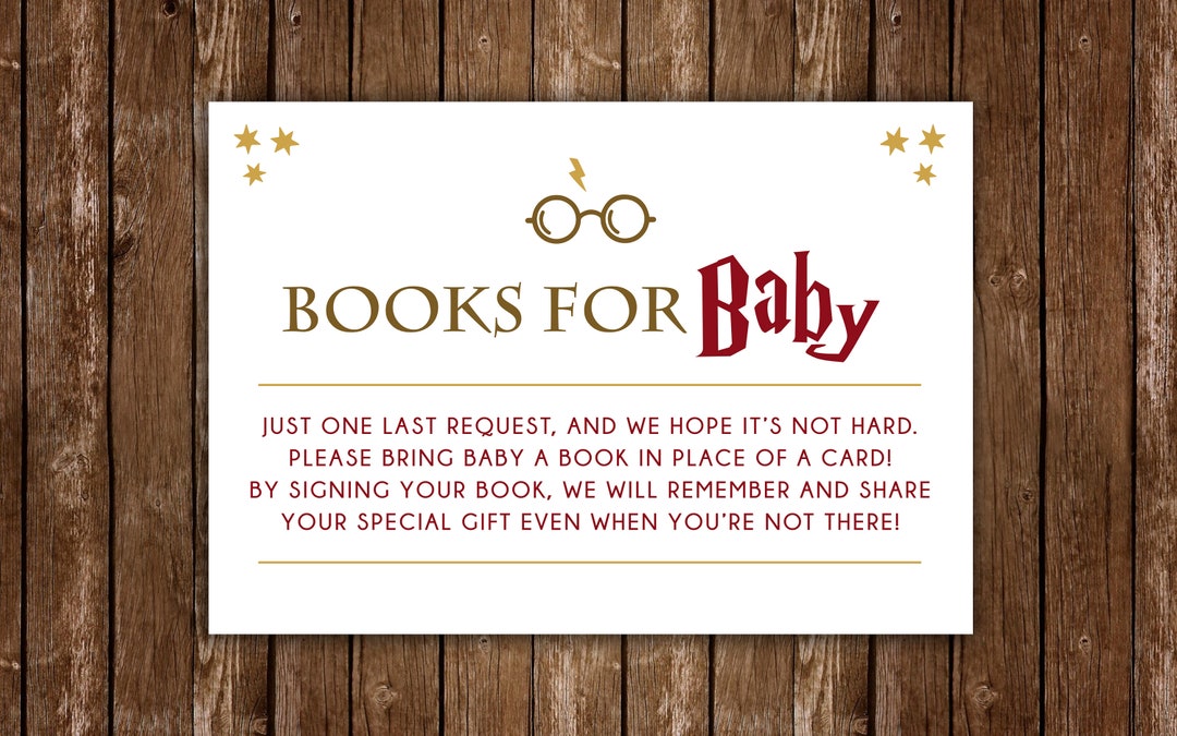 Magical Baby Shower DIY Printable Book Request Instant Download ...