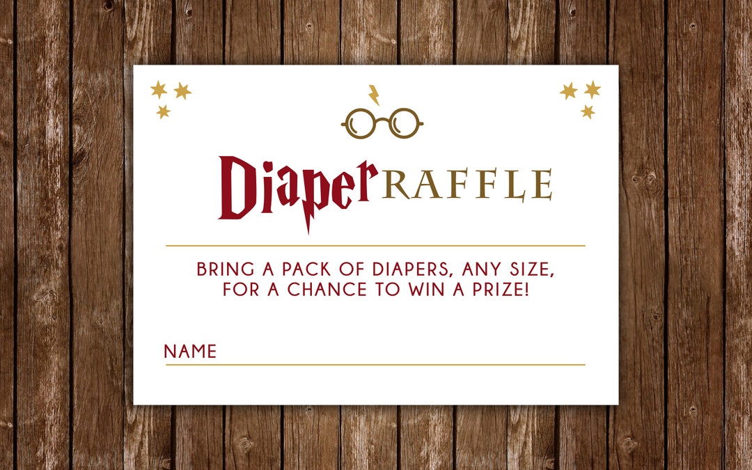 Magical Baby Shower DIY Printable Diaper Request Instant - Etsy