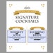 Signature Cocktail Printable Sign Instant Download 8x10 - Etsy