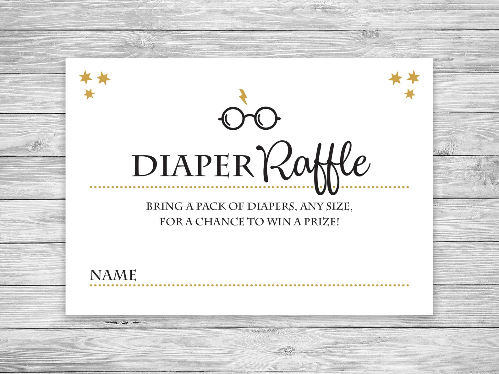 Magical Baby Shower DIY Printable Diaper Request Instant - Etsy