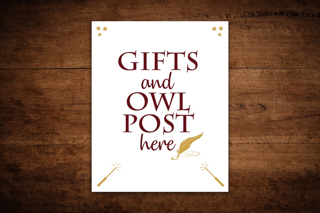 Magical Shower DIY Printable Gifts and Owl Post Instant - Etsy