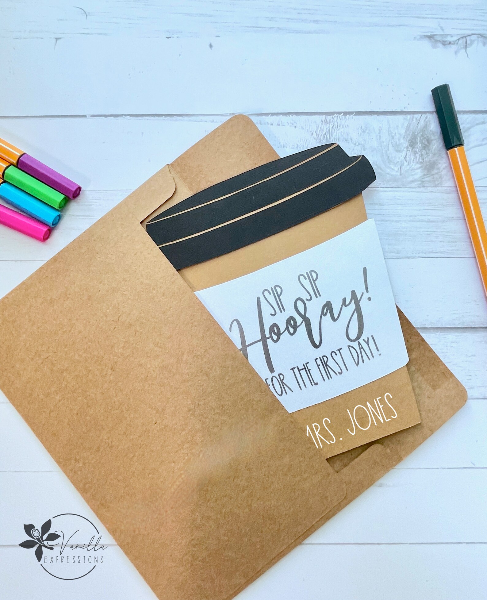 Teacher Back to School Gift Coffee Gift Card Holder - Etsy