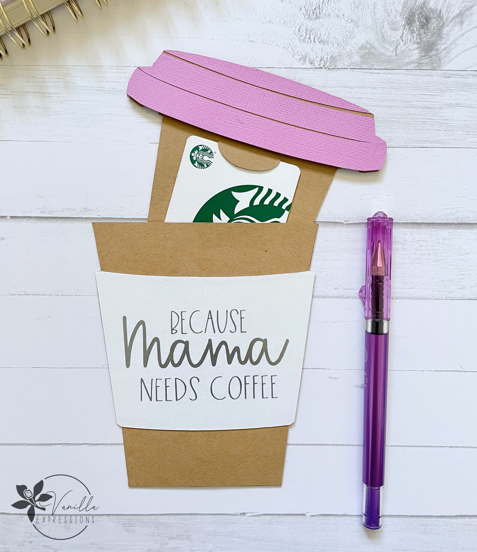 Coffee for Mom Gift Card Holder Mama Needs Coffee Gift for - Etsy