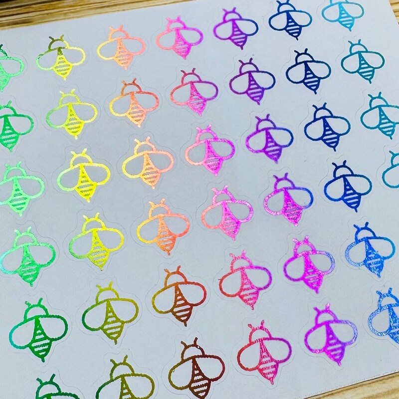 Bee Sticker Sheet - Etsy Australia