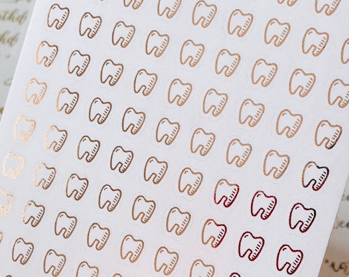 63 Cute Tooth/dentist Planner Stickers - Etsy