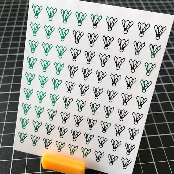 Mini Foil Planner Sticker 1 Cm 70 Pcs SHUTTLECOCK Badminton - Etsy