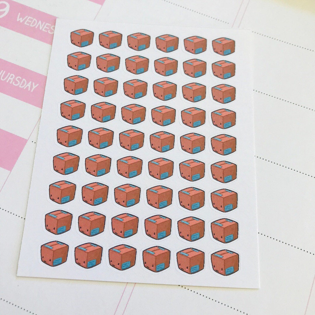 Kawaii Box Doodle Planner Stickers, Package, 49 Pcs - Etsy