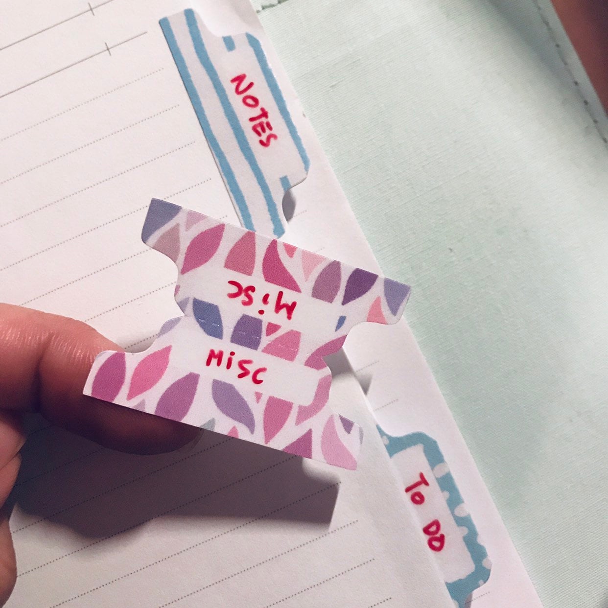 4 Pcs Lavender Laminated Adhesive Tabs Bookmark Side Tabs - Etsy