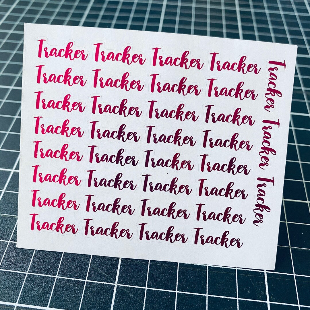 Mini Foil Planner Sticker 44 Pcs TRACKER Script Word Foil - Etsy Australia