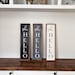 Oh Hello Small Welcome Sign Entryway Spring Decor Mini Vertical Welcome ...