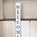 Vertical Welcome Sign | Entryway Sign | Front Porch Decor | Spring ...