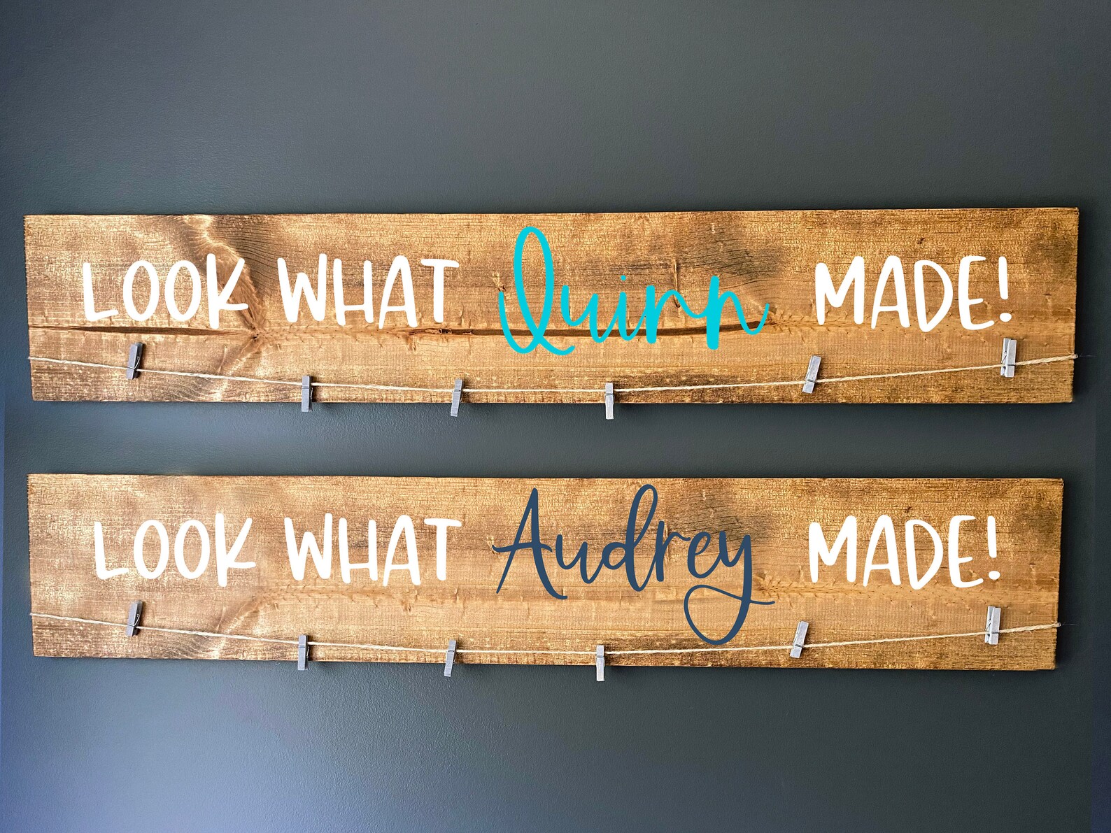 Kids Artwork Display Look What I Made Sign Child Name Sign - Etsy