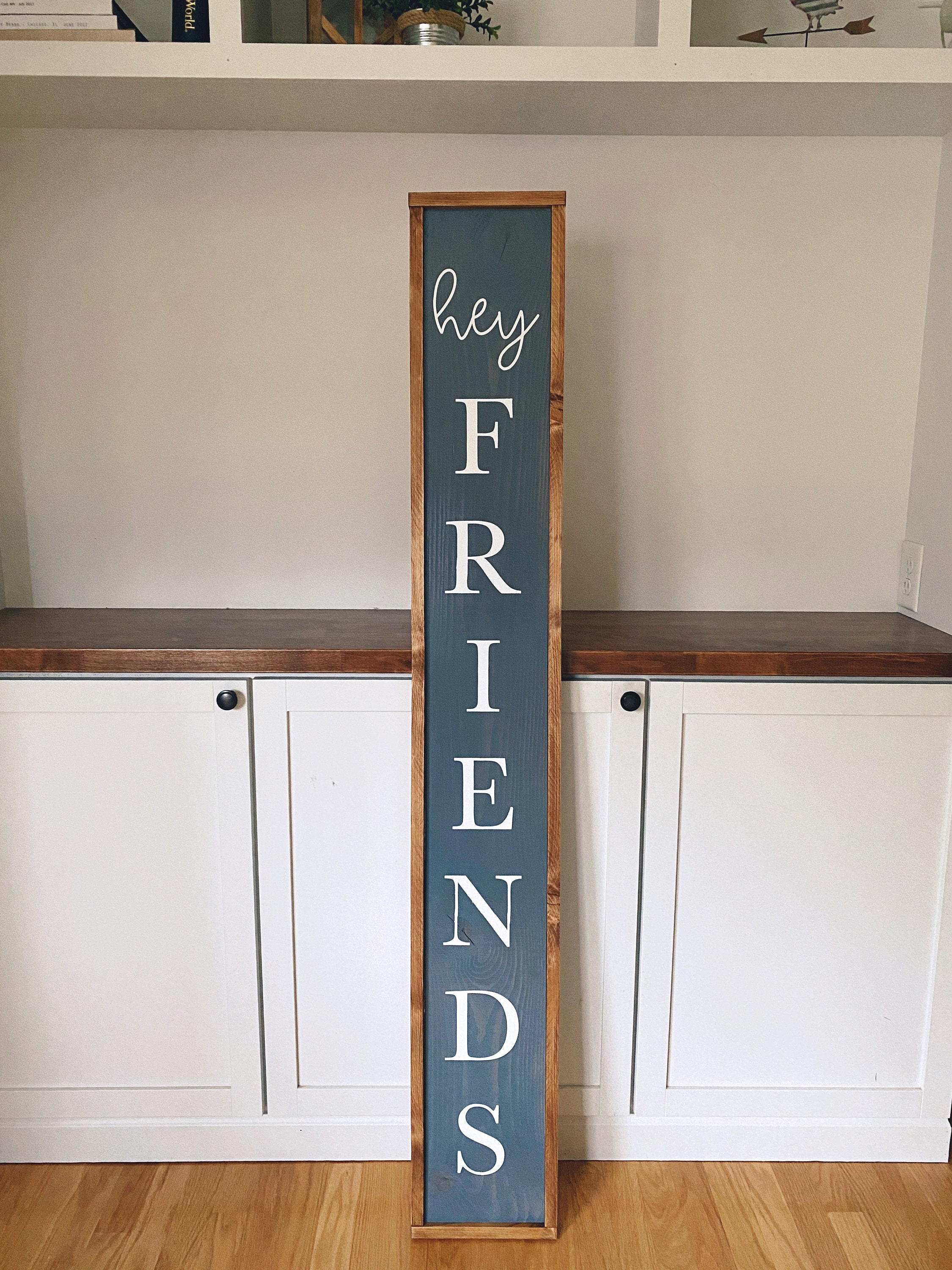 Framed Vertical Welcome Front Porch Sign Entryway Sign - Etsy