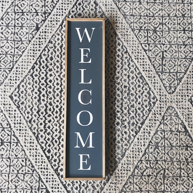 Vertical Welcome Sign - Etsy