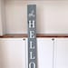 Oh Hello Vertical Welcome Sign White | Entryway Sign | White Front ...