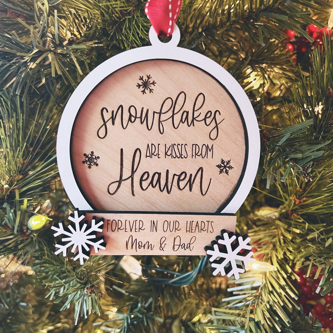 Personalized Memorial Christmas Ornament | Remembrance Gift | Sympathy ...