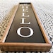 Oh Hello Small Welcome Sign | Entryway Spring Decor | Mini Vertical ...