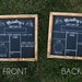 First Day of School Chalkboard Personalized Framed Double Sided First ...