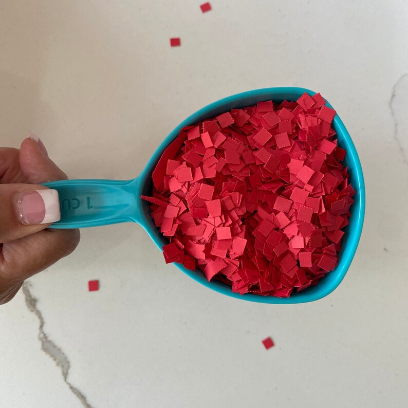 Bulk Handmade Paper Confetti|red|birthday Confetti,gift Packaging ...