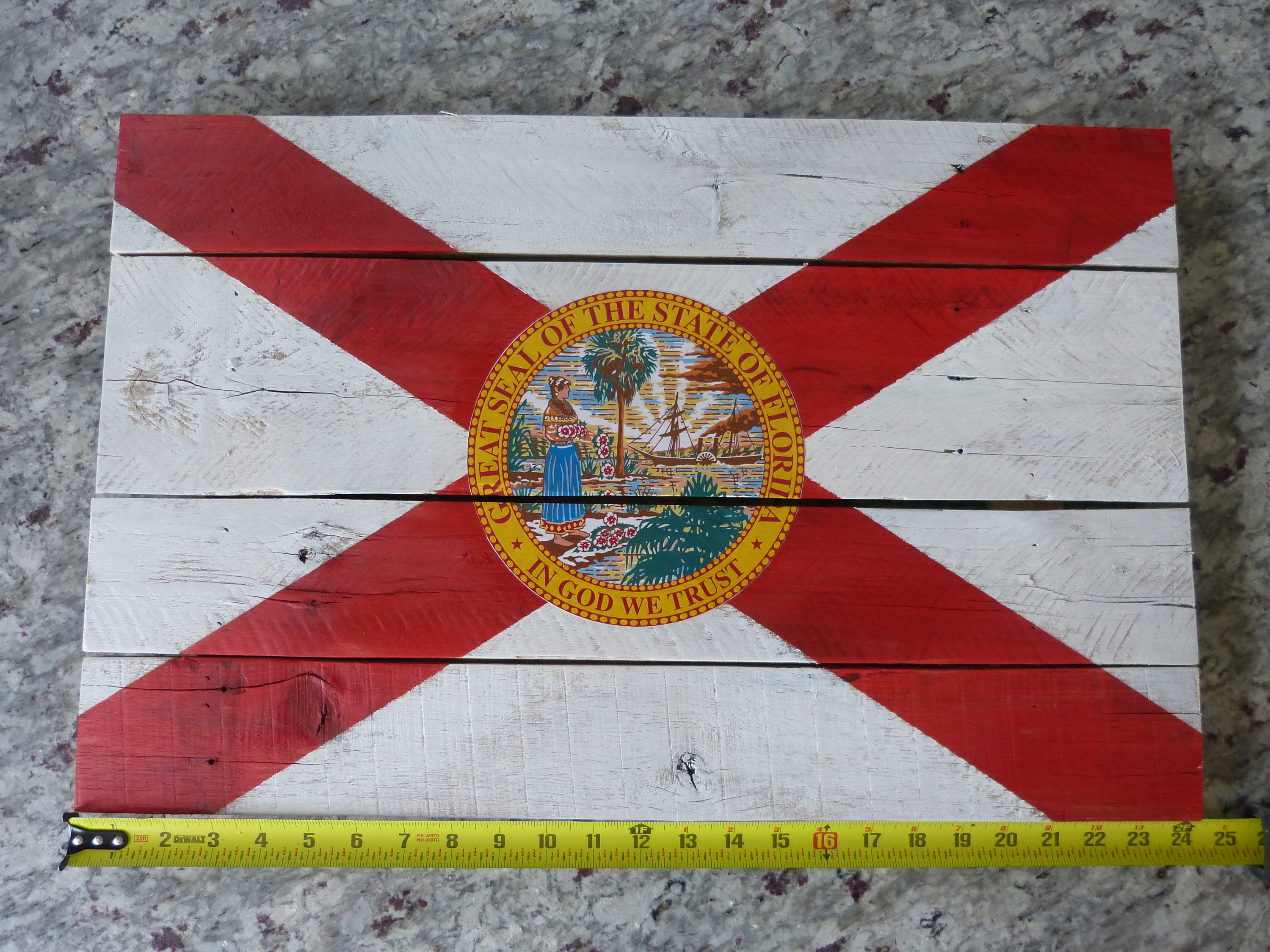 Reclaimed Wood State of Florida Flag - Medium - Etsy
