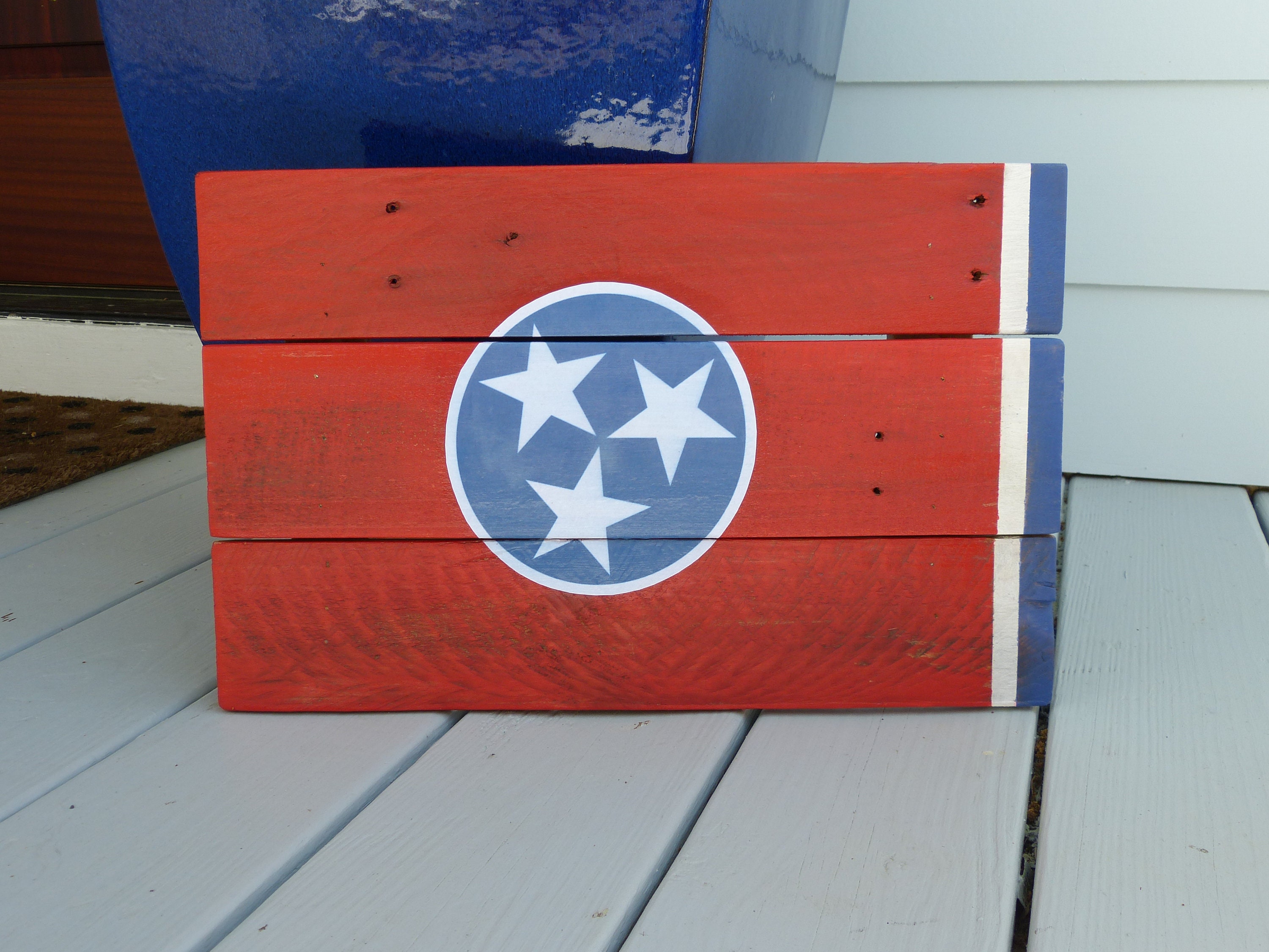 Reclaimed Wood State of Tennessee Flag - Etsy