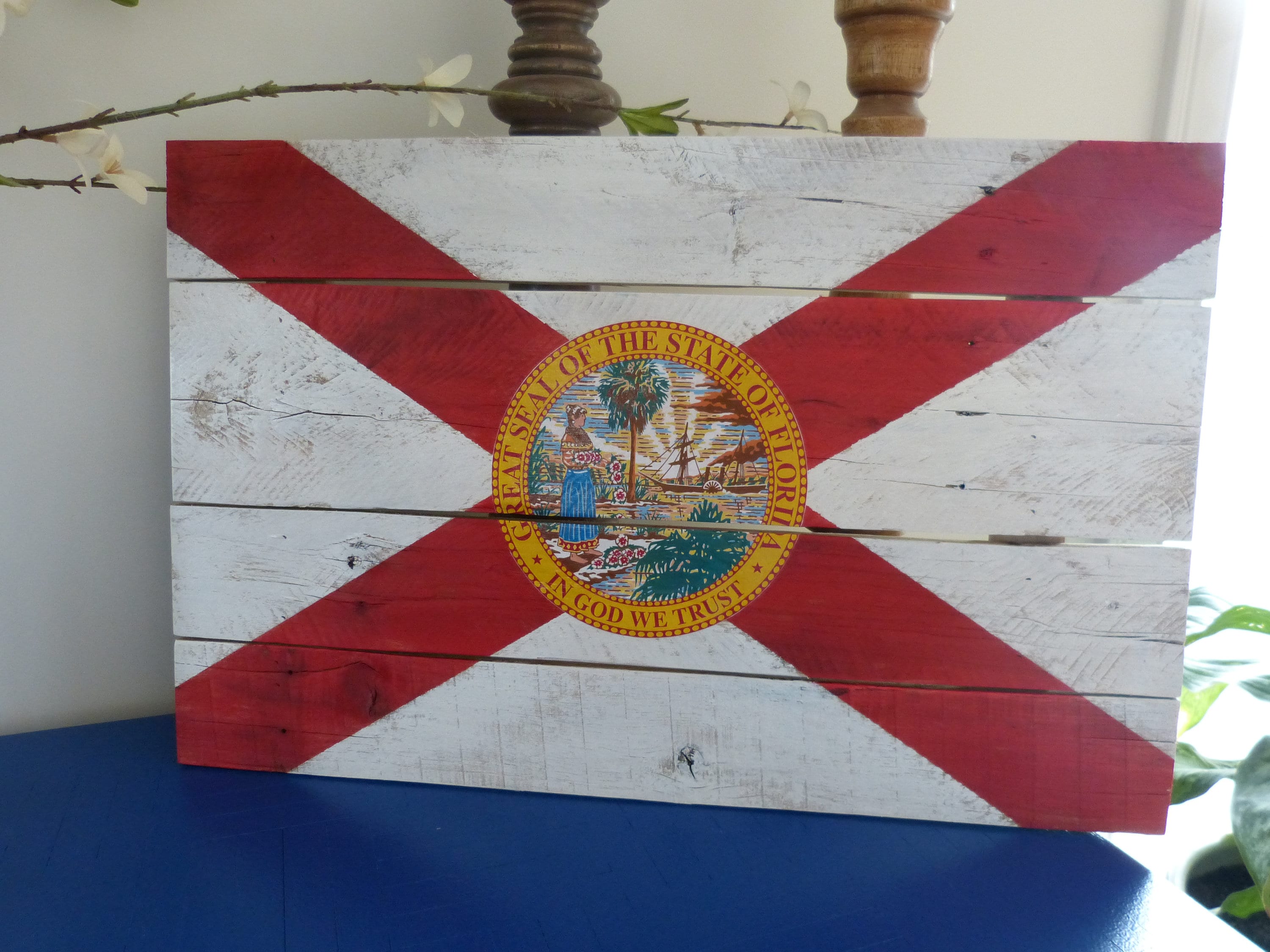 Reclaimed Wood State of Florida Flag Medium - Etsy
