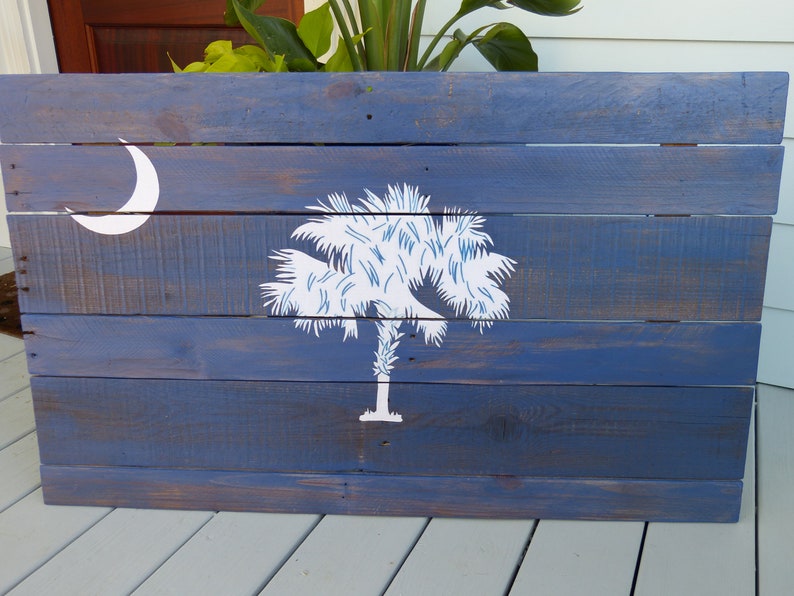 Reclaimed Wood South Carolina Flag - Etsy Canada