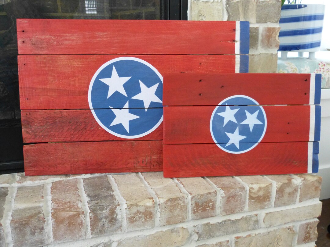 Reclaimed Wood State of Tennessee Flag - Etsy