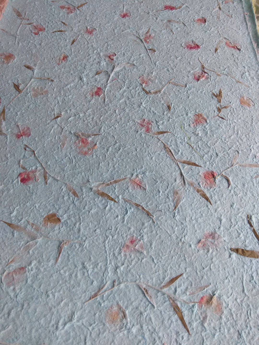 Blue Mulberry Paper 3 Sheets Thai Paper Natural Dried Fiber Mulberry ...