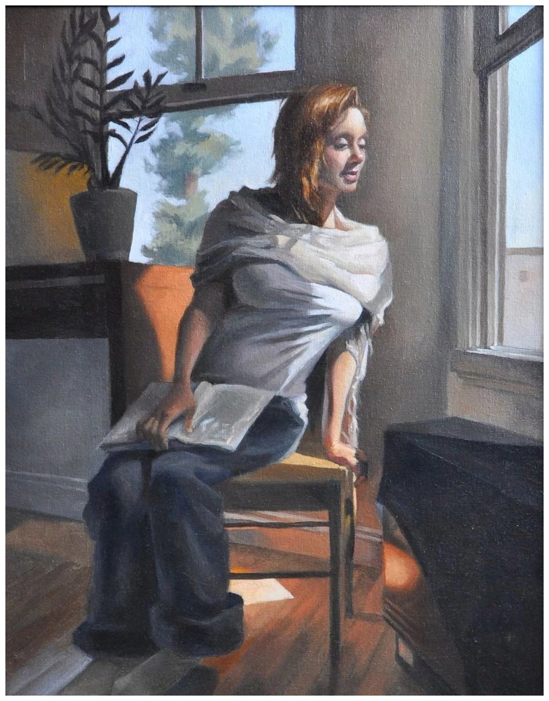 Curious Girl by Contemporary Artist Noah Patrick Pfarr - Etsy