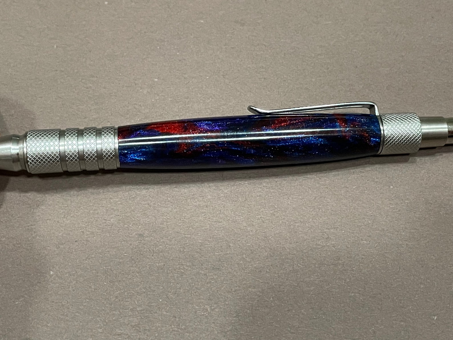Blue and Red Click Pen - Etsy