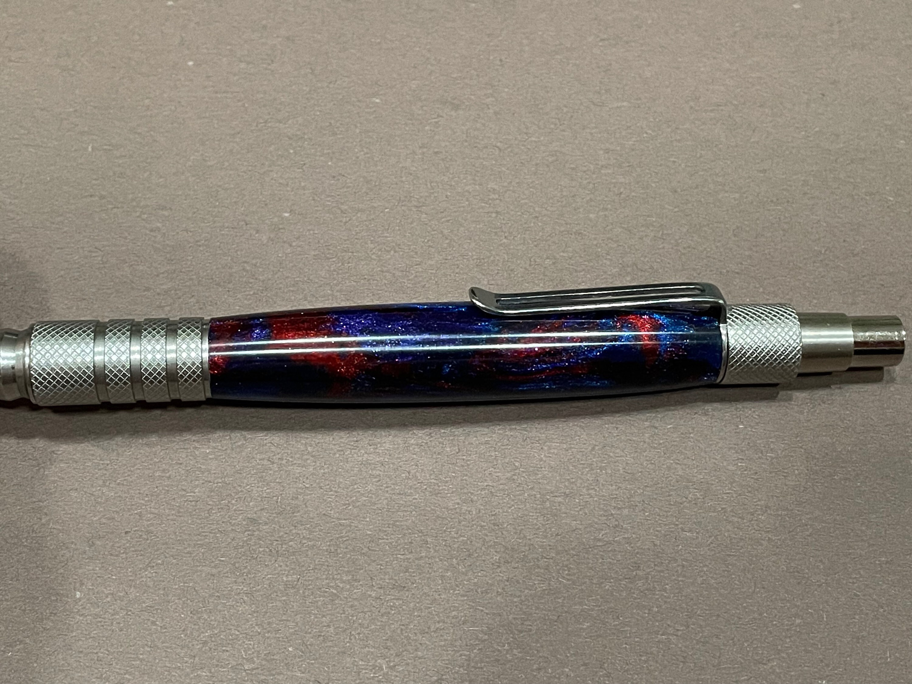 Blue and Red Click Pen - Etsy