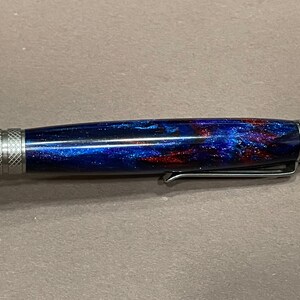 Blue and Red Click Pen - Etsy