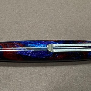 Blue and Red Click Pen - Etsy
