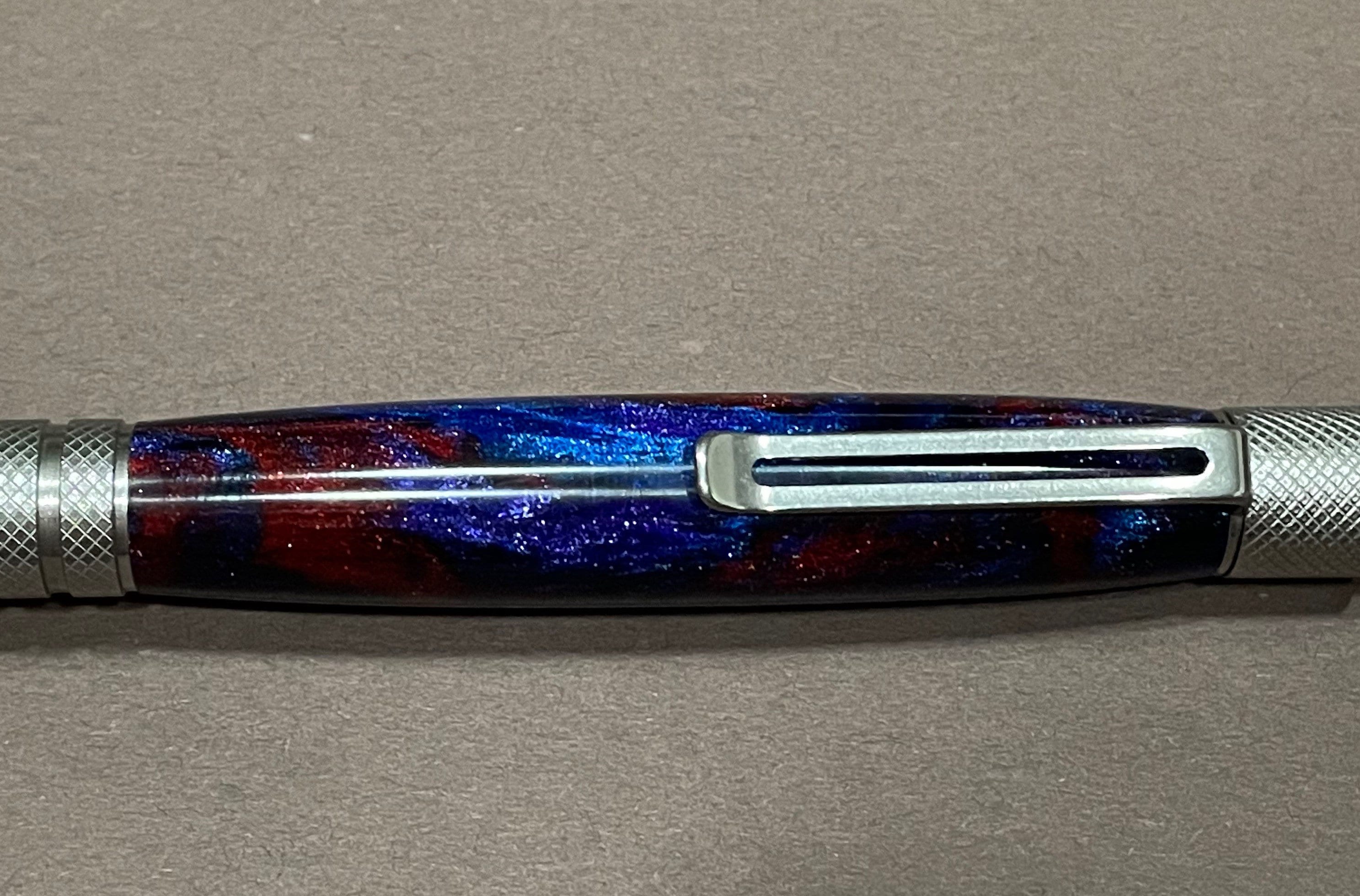 Blue and Red Click Pen - Etsy