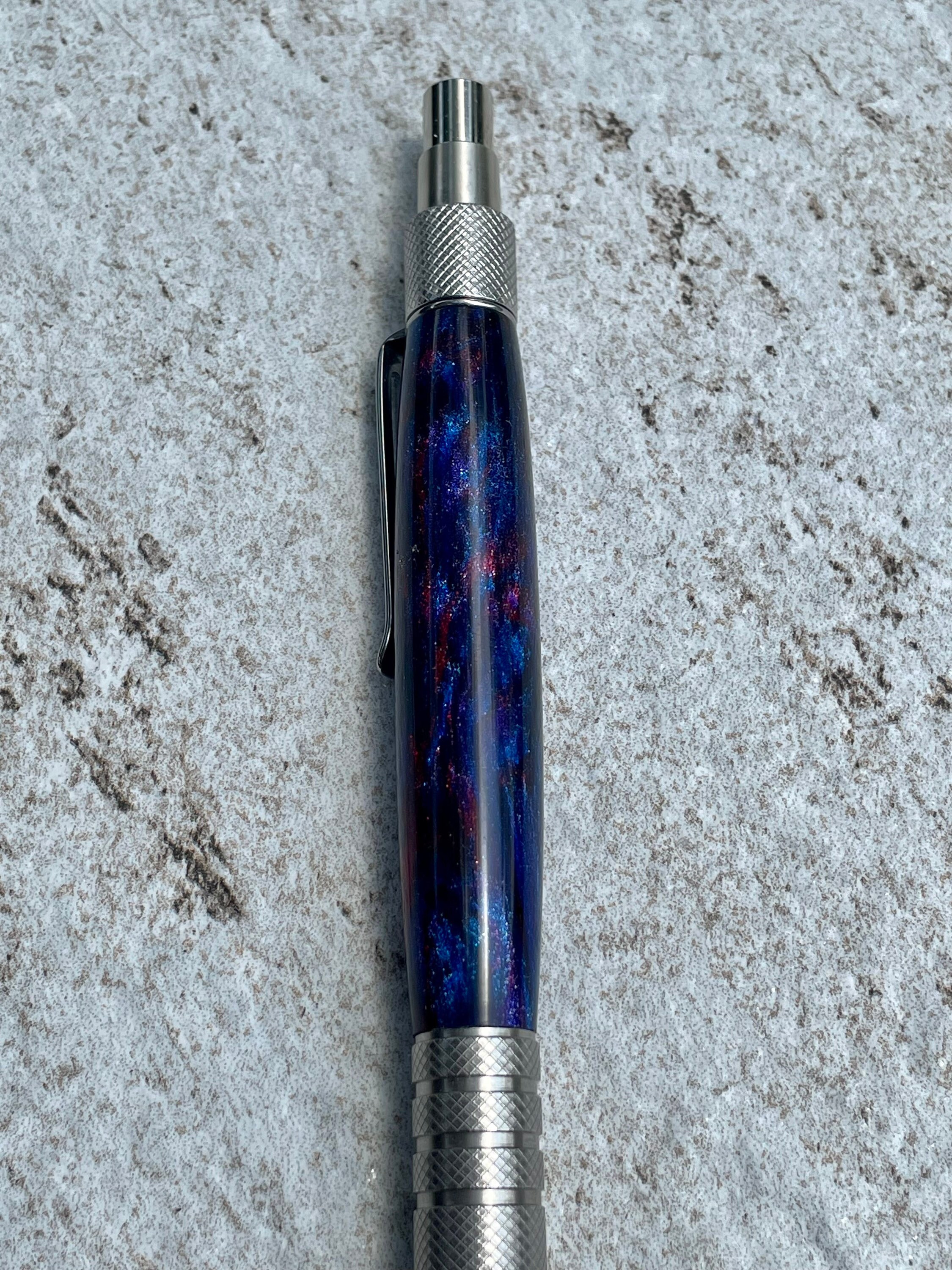 Blue and Red Click Pen - Etsy