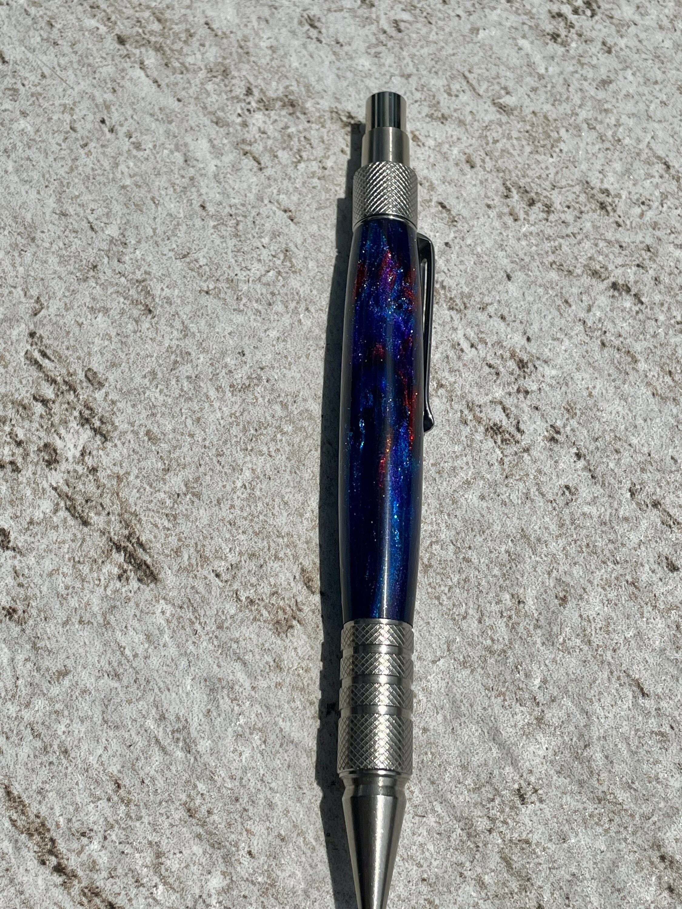 Blue and Red Click Pen - Etsy